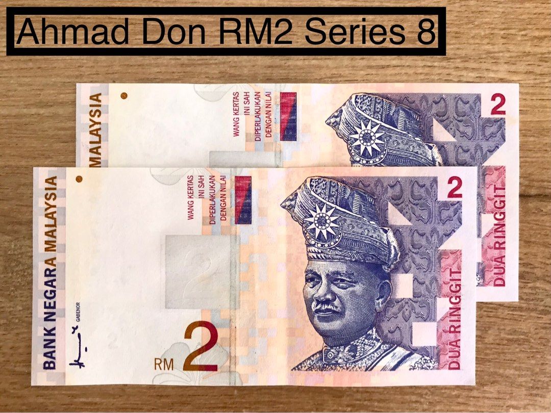 RM 2 Two Running Numbers Dua Ringgit Malaysia Ahmad Don RM2 Series 8th Siri 8, Hobbies & Toys ...