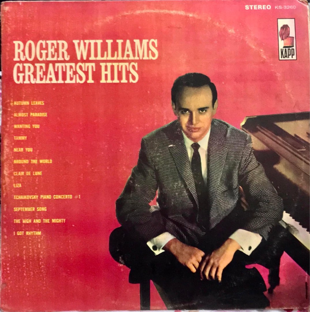 ROGER WILLIAMS - GREATEST HITS LP PIANO INSULATOR on Carousell