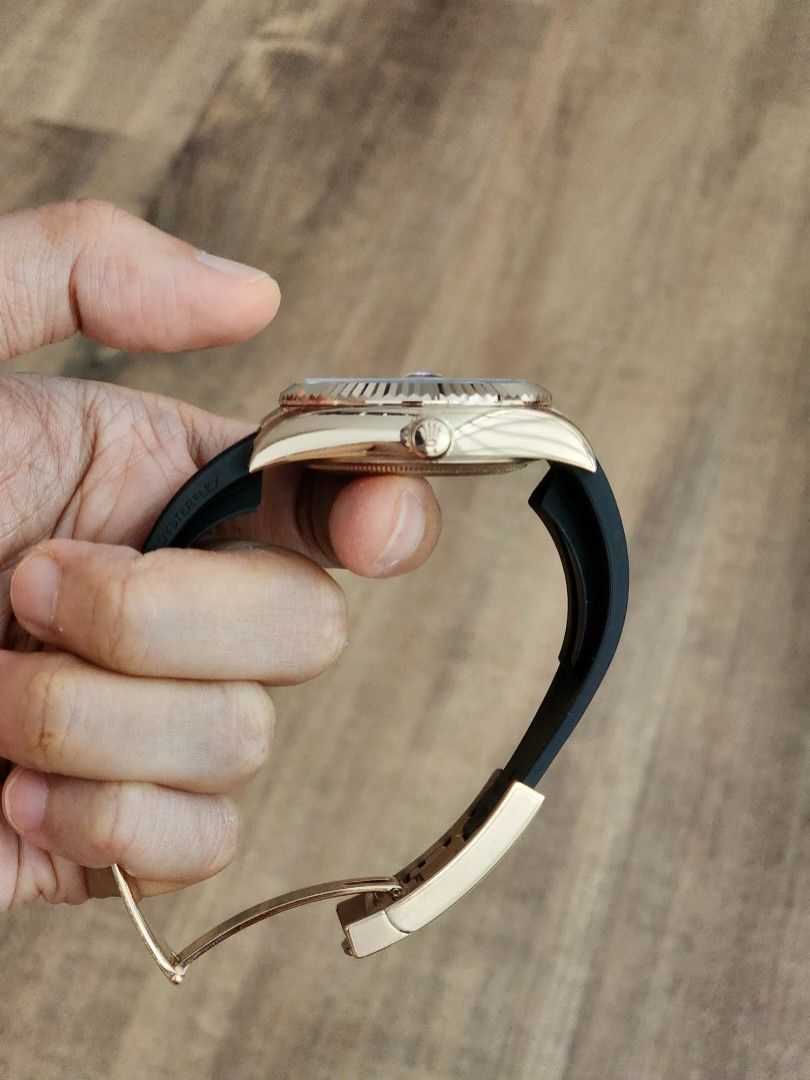 Rolex Rose Gold Sky Dweller, Luxury, Watches on Carousell