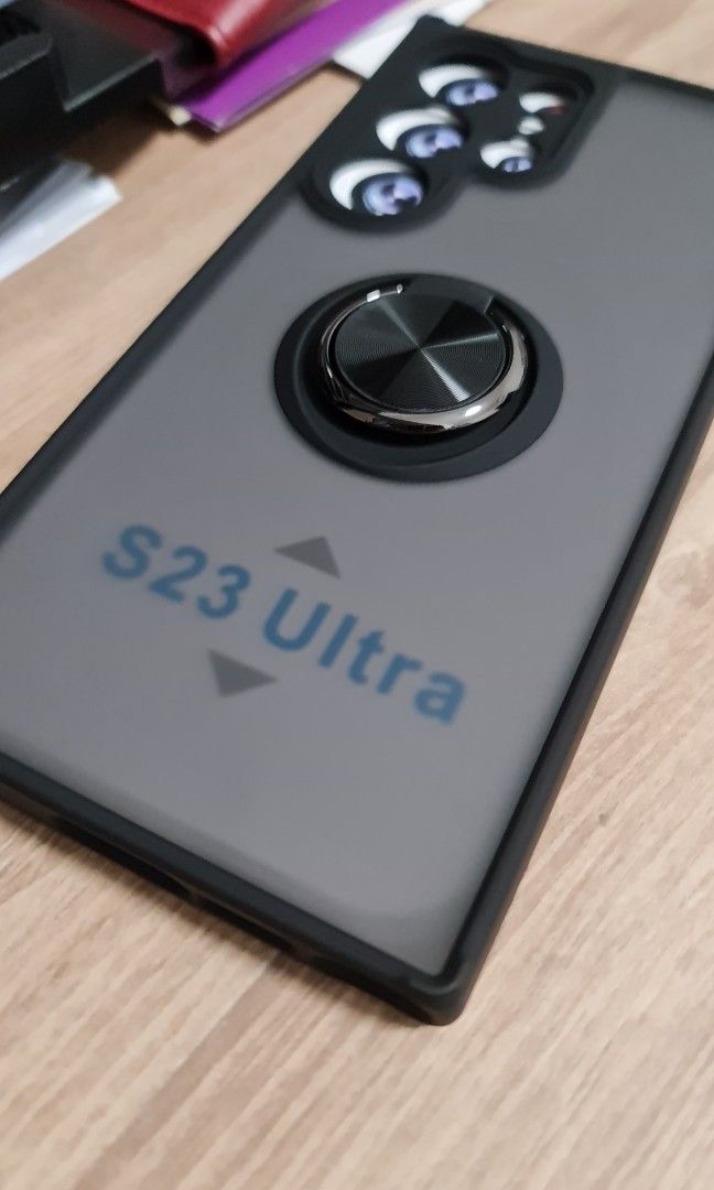 S23 Ultra Casing Black Colour with Ring Stand, Mobile Phones & Gadgets ...