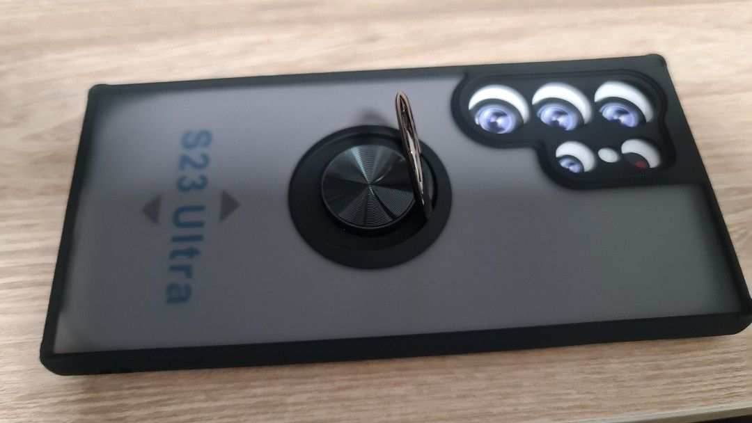 S23 Ultra Casing Black Colour with Ring Stand, Mobile Phones & Gadgets ...