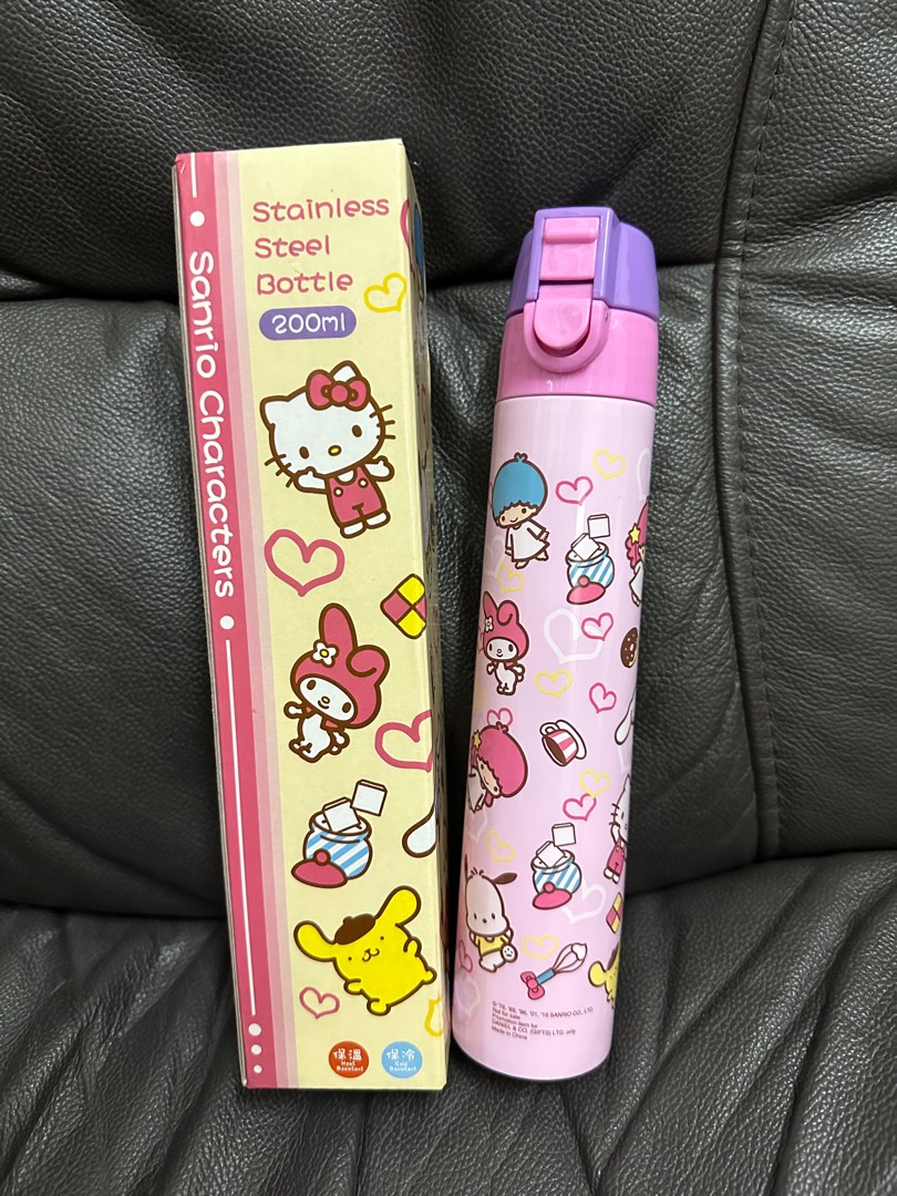 Sanrio Characters stainless steel bottle 200ml, 傢俬＆家居, 廚具和餐具, 廚水杯、水壺 ...