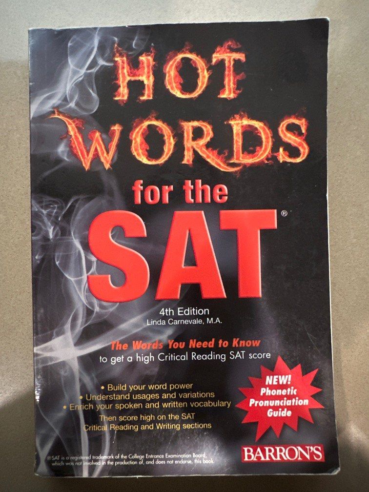SAT vocabulary book, Hobbies & Toys, Books & Magazines, Textbooks on ...