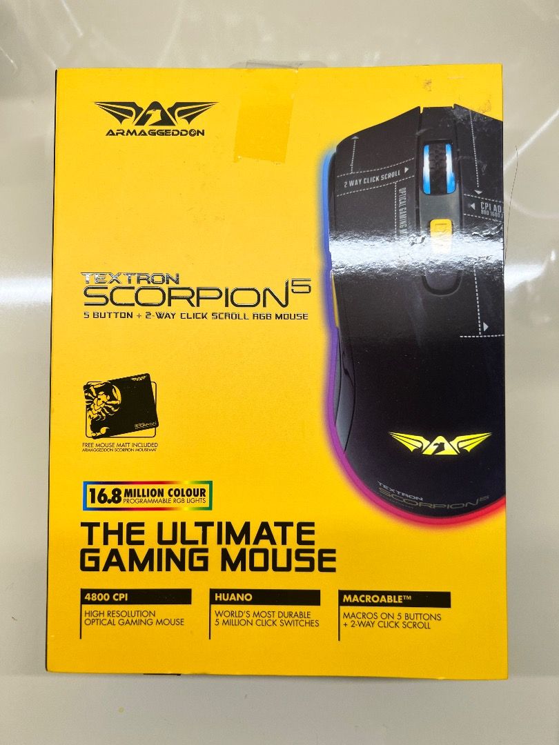 Scorpion 5 RGB Gaming Mouse - NEW, Computers & Tech, Parts ...