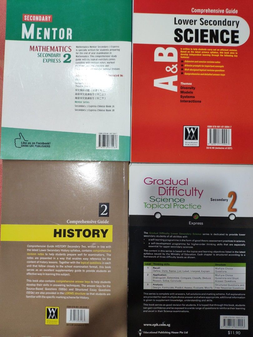 Sec 2 assessment book Science History Maths, Hobbies & Toys, Books ...