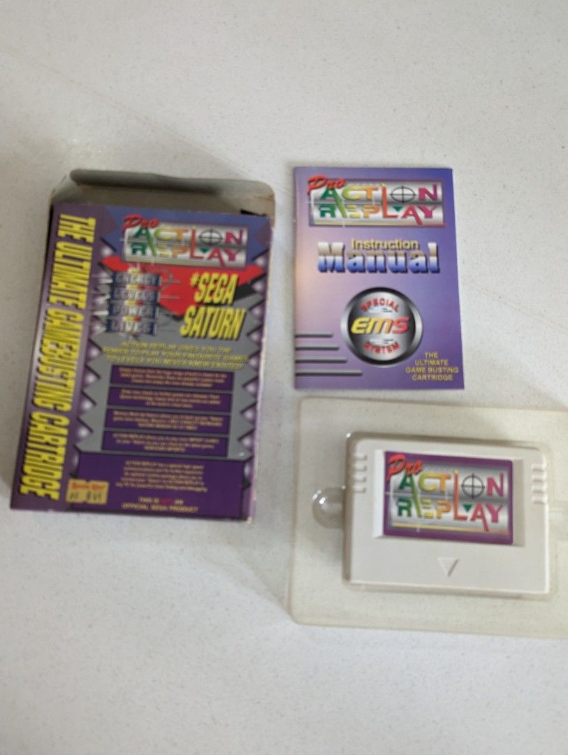 Sega Saturn pro action replay complete and rare, Video Gaming, Gaming ...