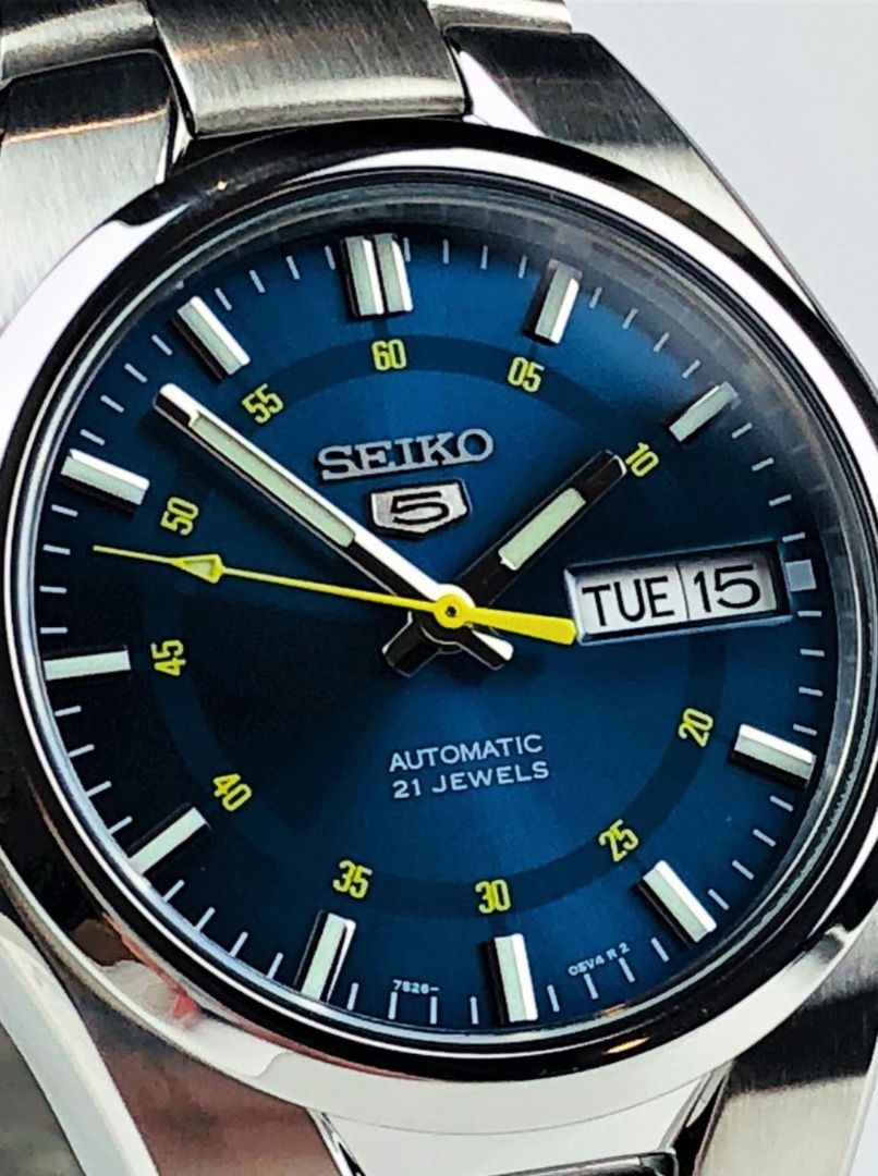 Seiko 5 SNK615K1 SNK615K SNK615 Automatic 21 Jewels Stainless Steel Men ...