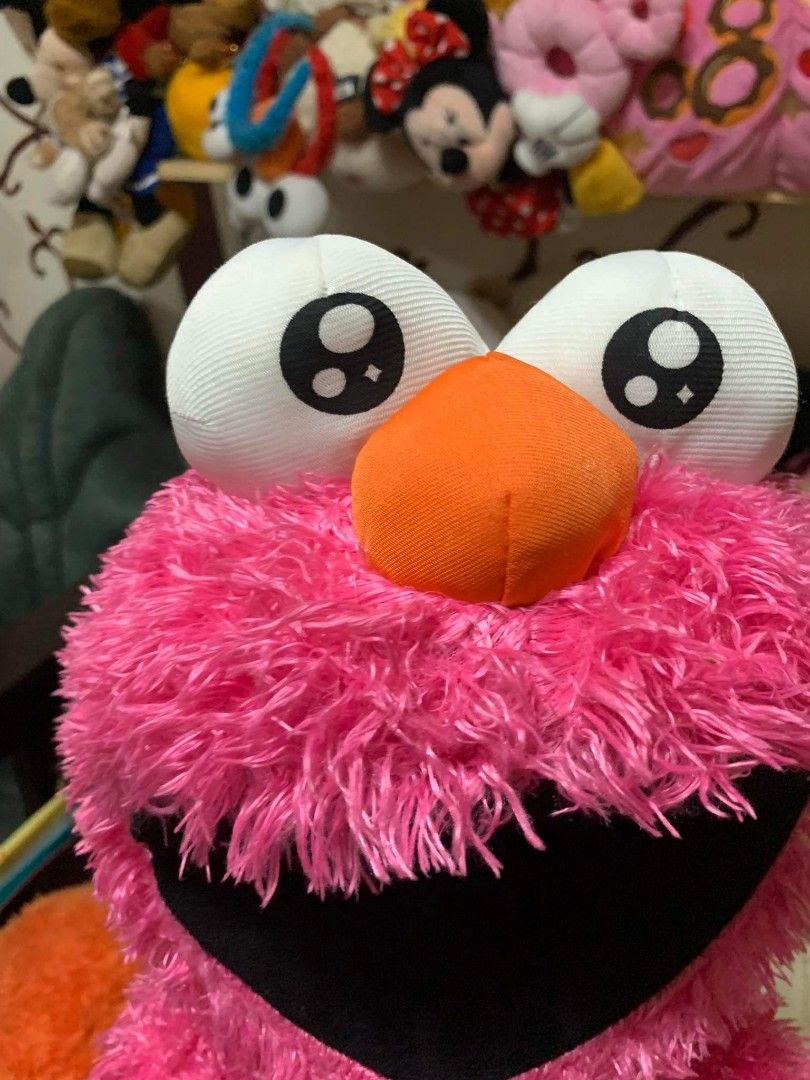 Sesame street pink elmo on Carousell