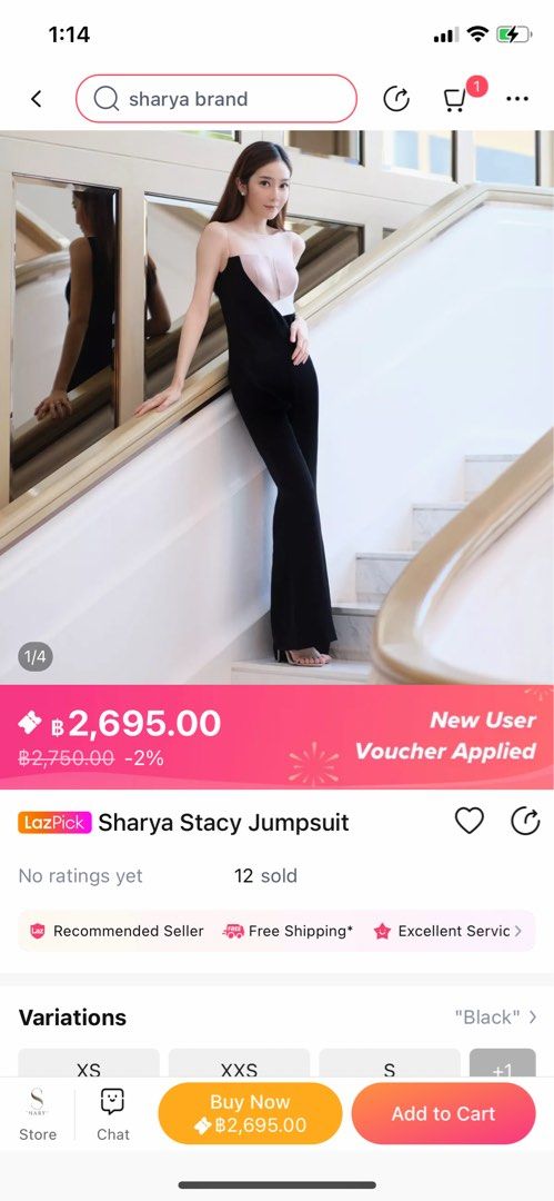 Sharya Thai Designer Stacy Jumpsuit glloysght, Women's Fashion, Dresses ...
