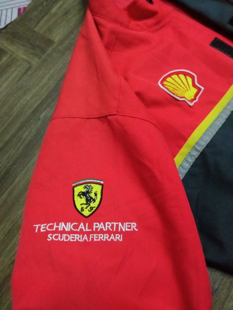 Shell X Ferrari Coverall, Men's Fashion, Coats, Jackets and Outerwear ...