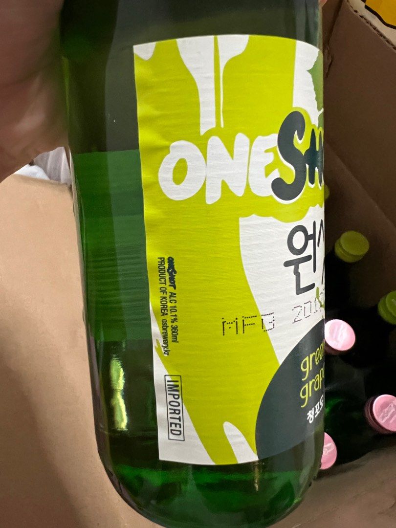 Soju Oneshot/Jinro, Food & Drinks, Alcoholic Beverages on Carousell