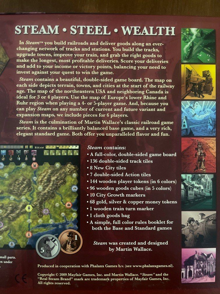 Steam Rails to Riches Strategy Board Game, Hobbies & Toys, Toys & Games ...