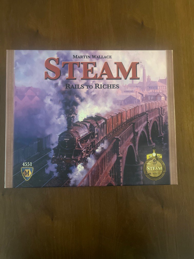 Steam Rails to Riches Strategy Board Game, Hobbies & Toys, Toys & Games ...