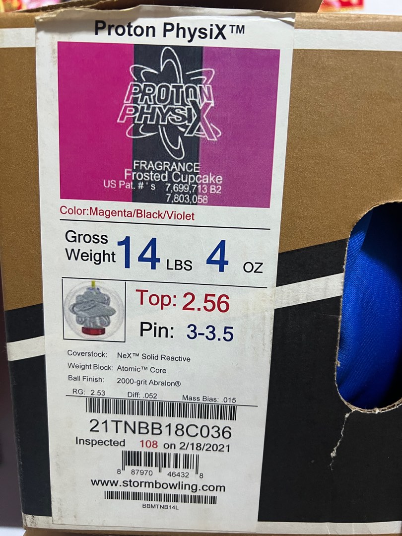 Storm PhysiX Bowling Ball (14LBS), Sports Equipment, Sports & Games ...