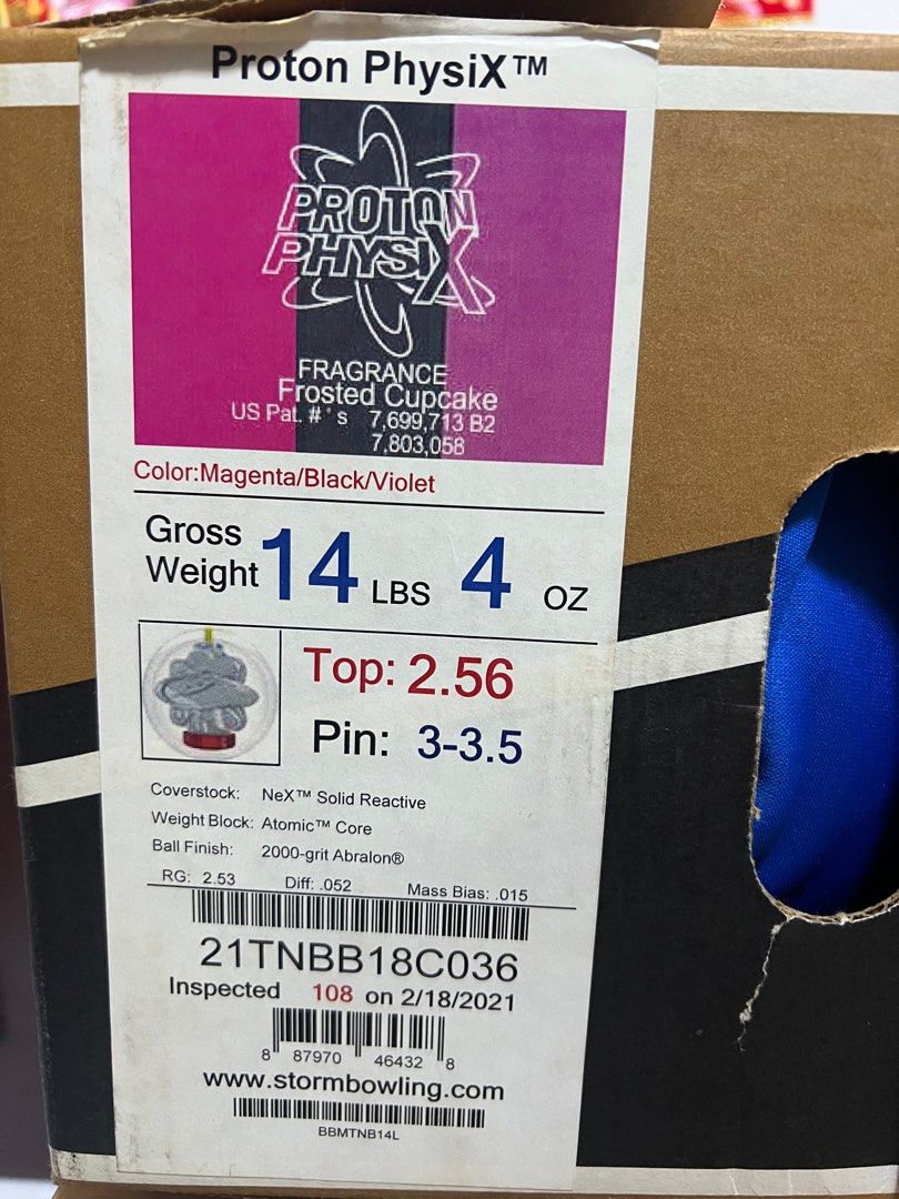 Storm PhysiX Bowling Ball (14LBS), Sports Equipment, Sports & Games ...