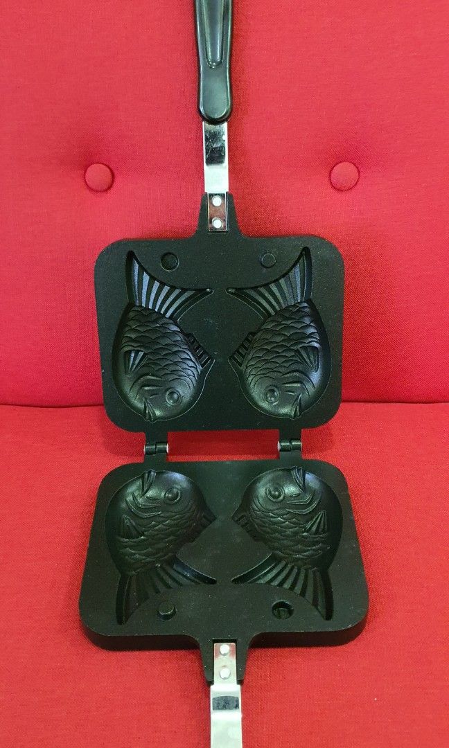 Taiyaki Pan (Fish-design) (Best for parents-child bonding time), Food ...