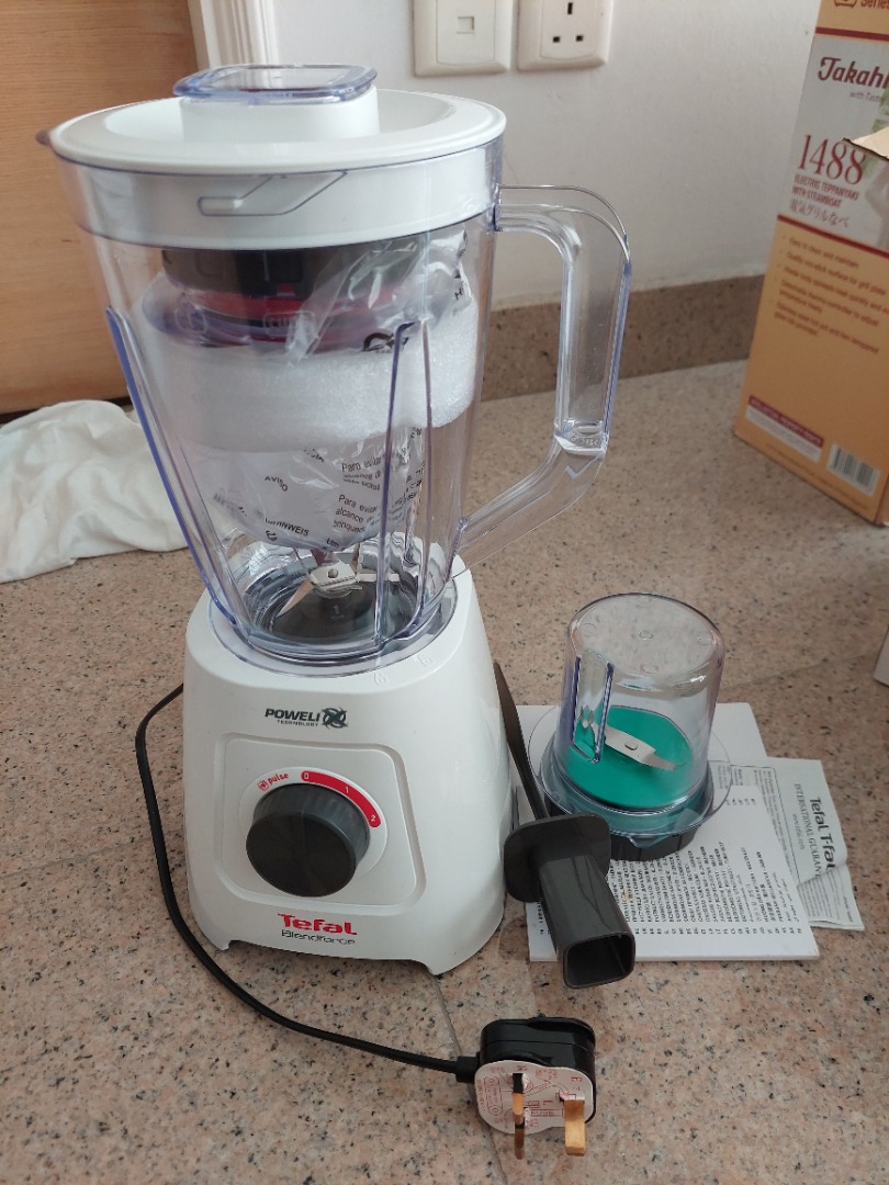 TEFAL Blendforce Blender w/Grinder, Chopper & Spatula, TV & Home Appliances, Kitchen Appliances ...