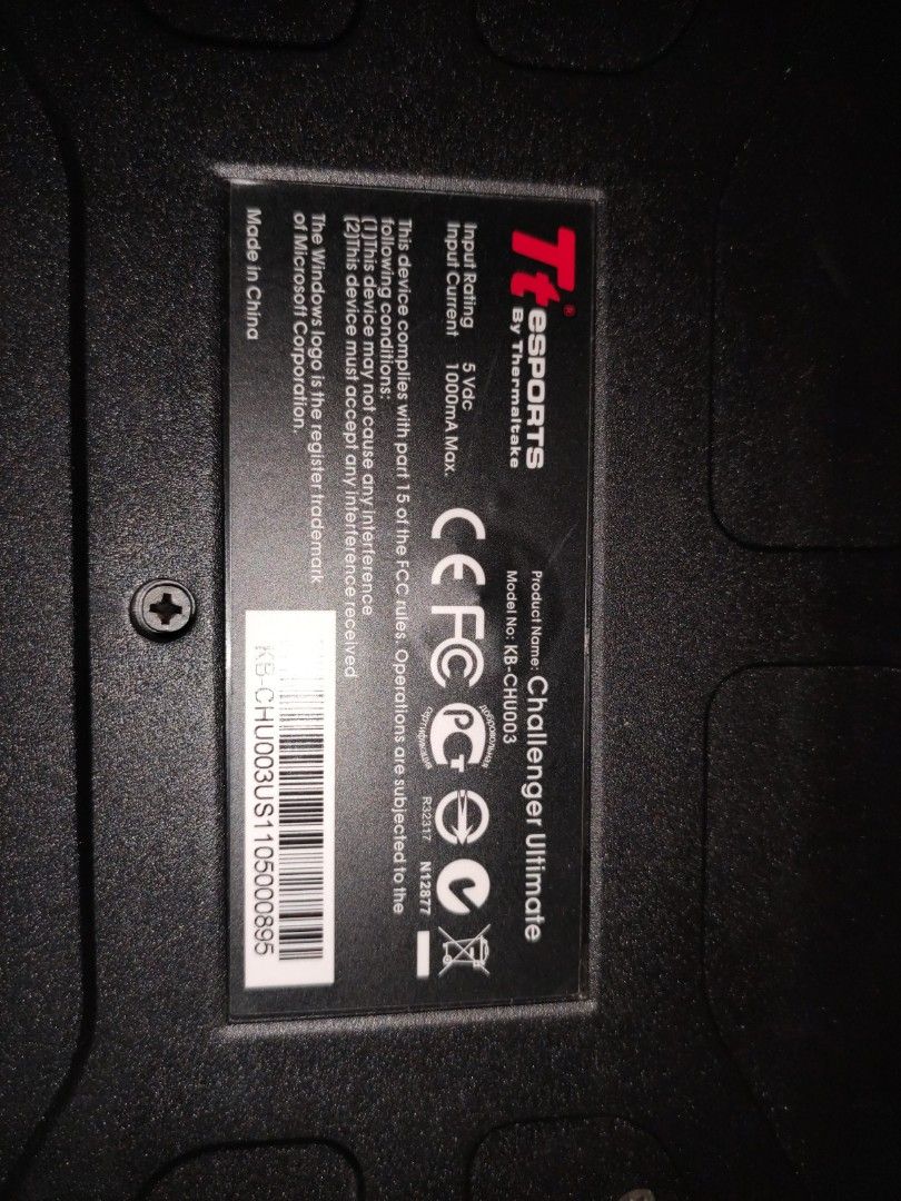 Thermaltake Gaming Keyboard, Computers & Tech, Parts & Accessories ...
