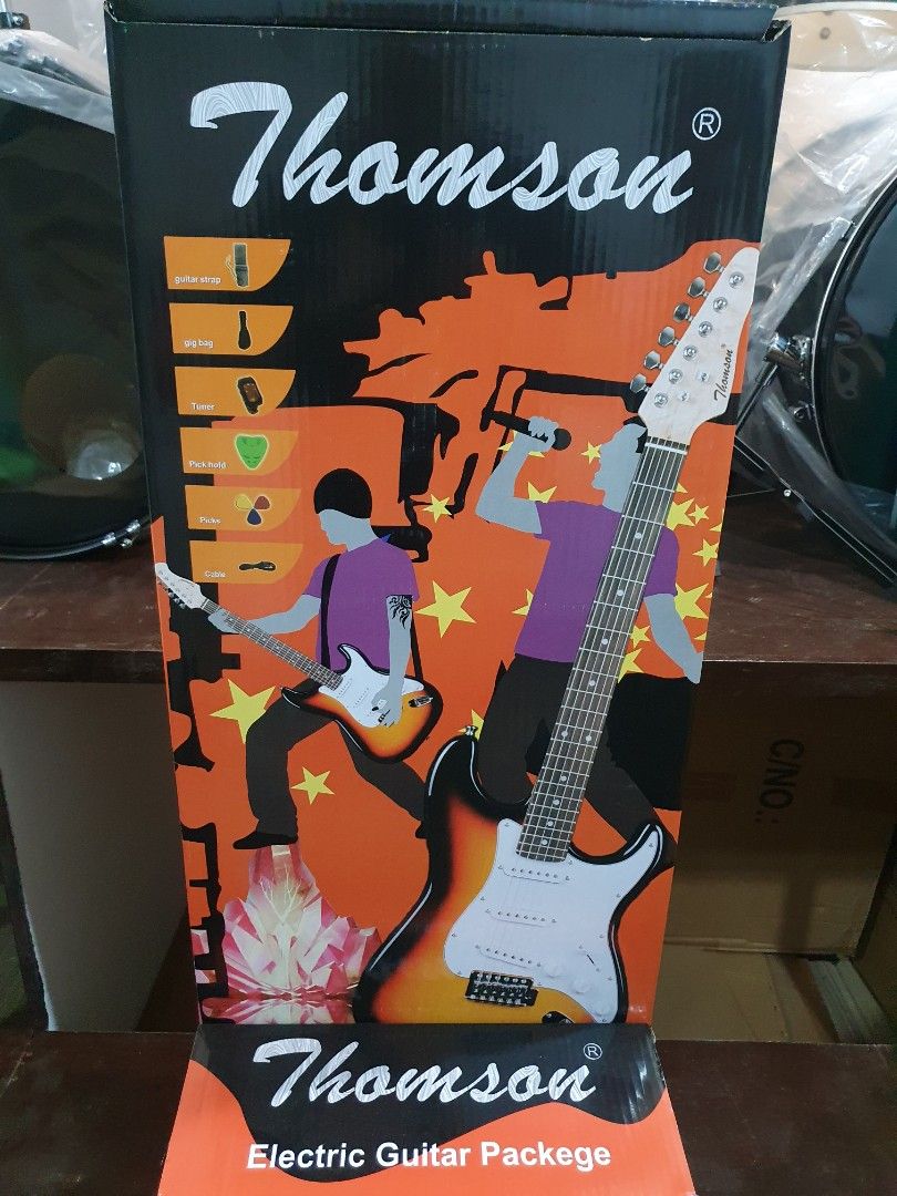 Thomson Stratocaster Electric Guitar Package Sunburst 8in1, Hobbies ...