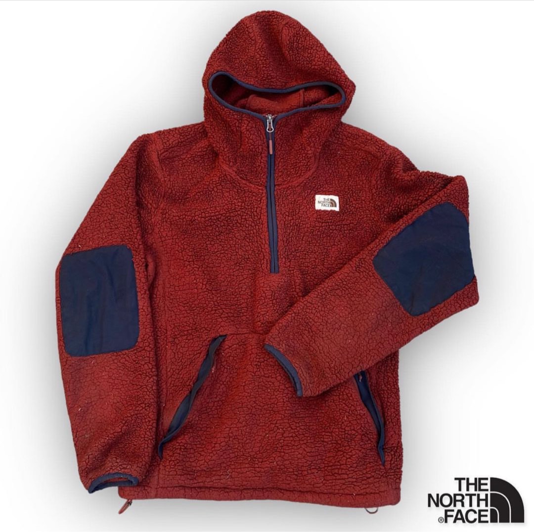 TNF HALF ZIP FLEECE WITH HOODIE, Men's Fashion, Coats, Jackets and ...