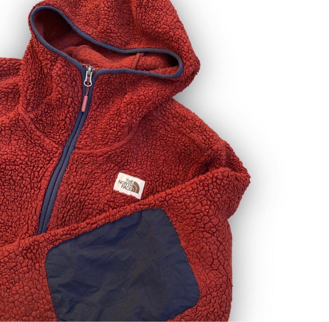 TNF HALF ZIP FLEECE WITH HOODIE, Men's Fashion, Coats, Jackets and ...