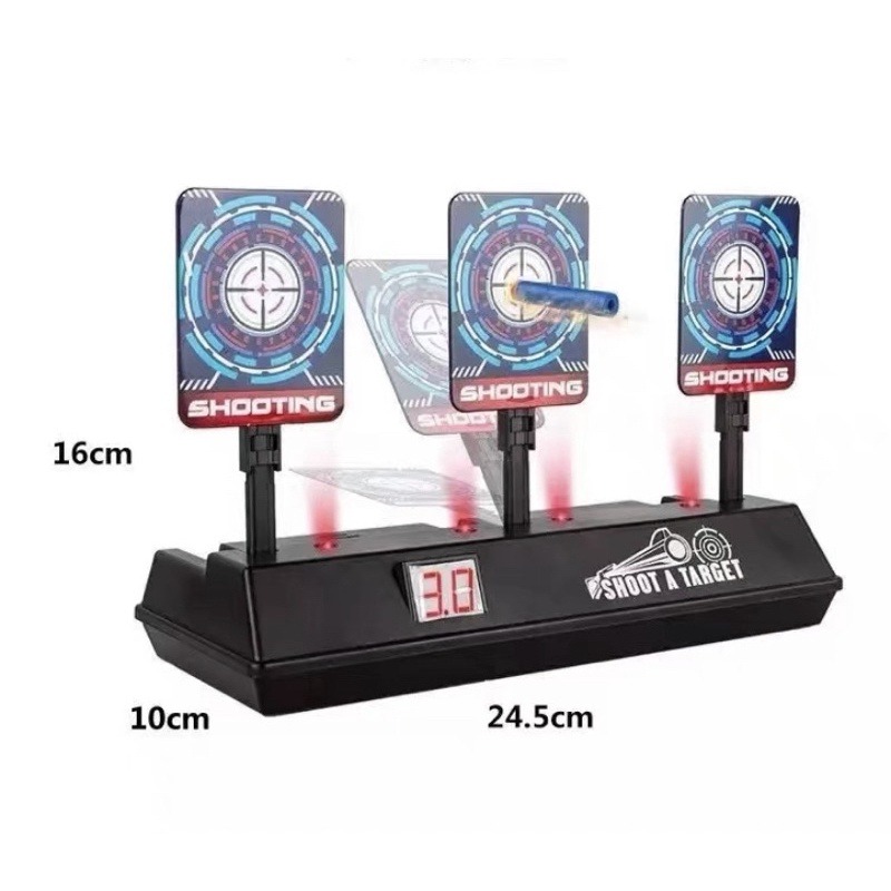 Toys Shooting Target Light Shooting Game Auto Reset Electric Gun Target ...