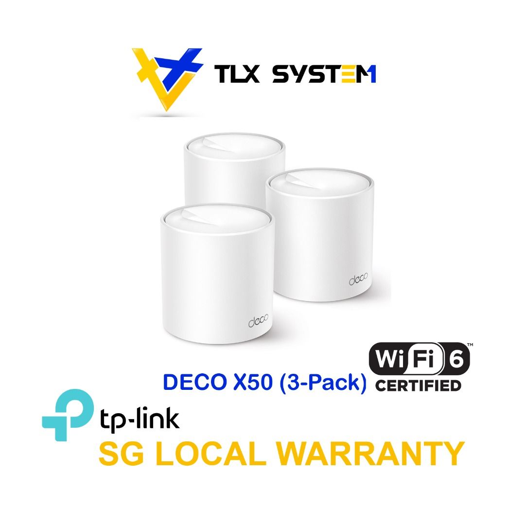 TP-Link (3 Packs) Deco X50 AX3000 Whole Home Mesh WiFi 6 System ...