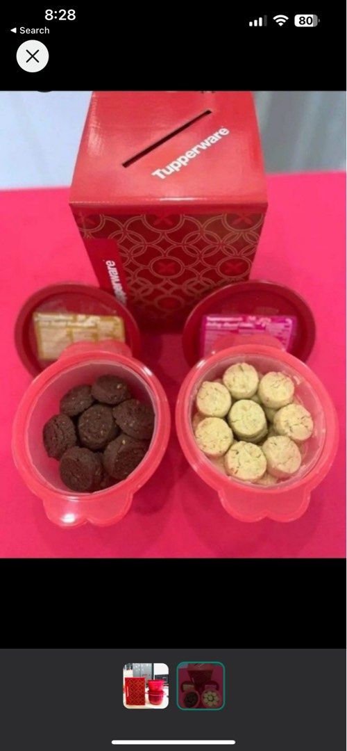 Tupperware cookies, Food & Drinks, Other Food & Drinks on Carousell