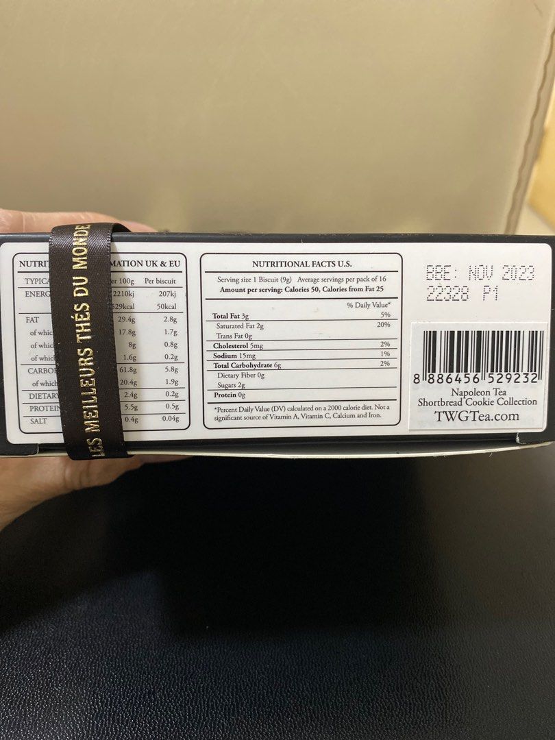 TWG Tea Cookies, Food & Drinks, Packaged & Instant Food on Carousell