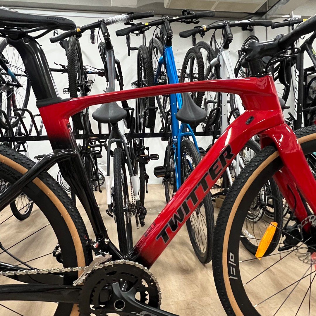 Twitter carbon fiber gravel bike on off road bicycle, Sports Equipment ...