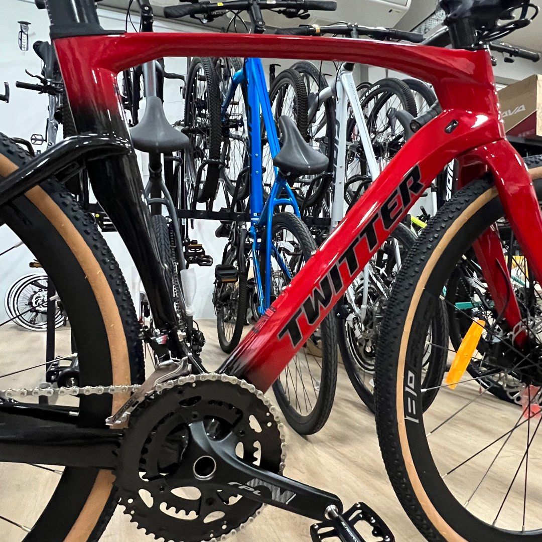 Twitter carbon fiber gravel bike on off road bicycle, Sports Equipment ...