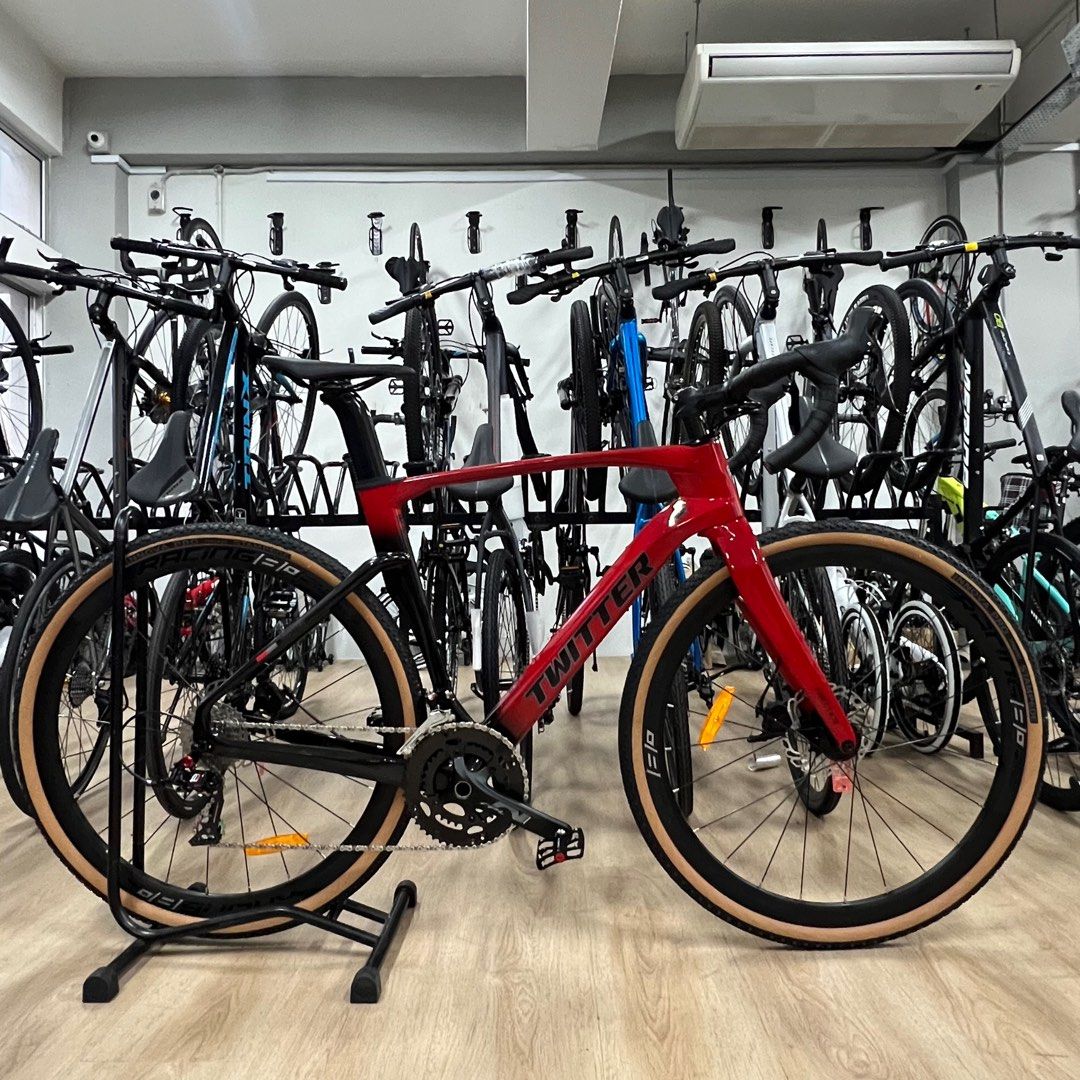 Twitter carbon fiber gravel bike on off road bicycle, Sports Equipment ...