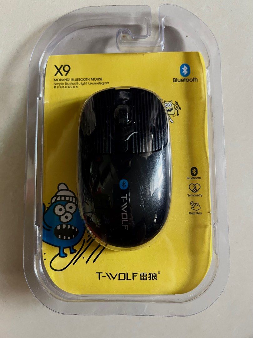 T-Wolf Morandi Bluetooth mouse X9, 電腦＆科技, 電腦周邊及配件, 電腦滑鼠及相關產品 - Carousell