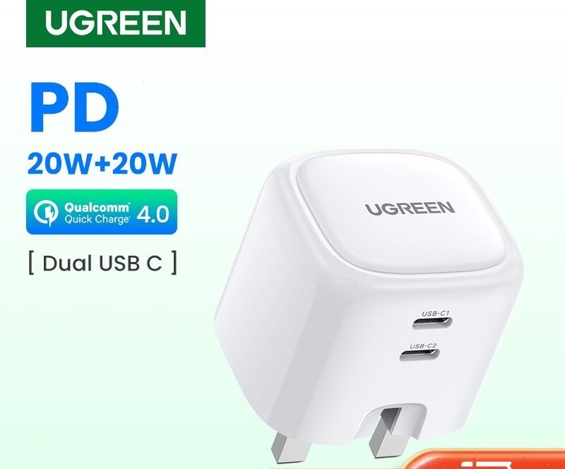 UGREEN usb-c Smart Charger 40W, Mobile Phones & Gadgets, Mobile ...