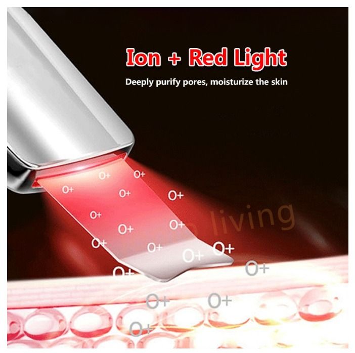Ultrasonic Exfoliating Ion Facial Scrubber Remove Impurities Face ...