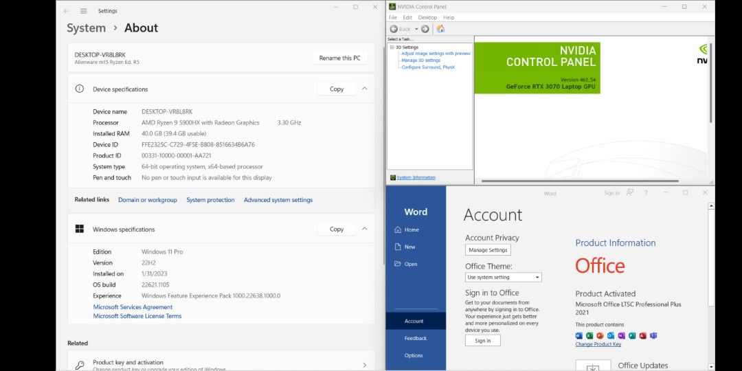 (U.P $3795) Dell Alienware M15 Ryzen 9 5900HX|RTX 3070|40GB DDR4 ...