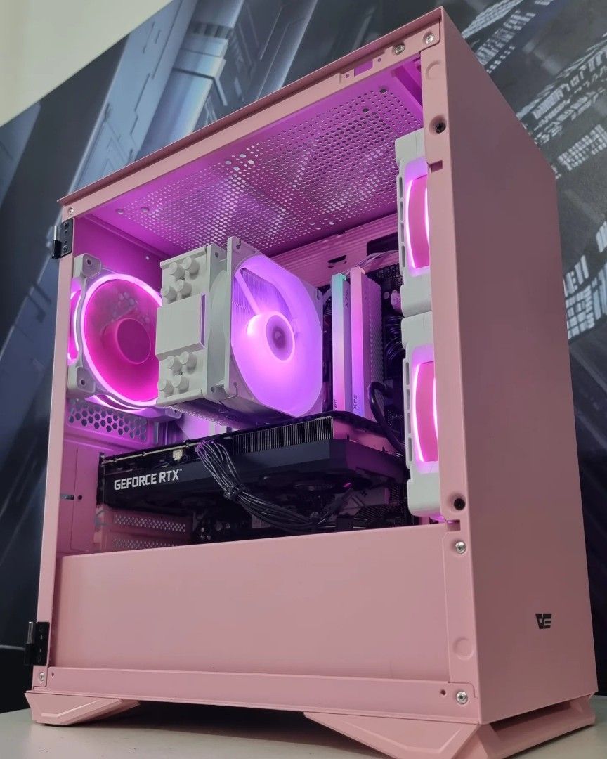 Valentines Day Promo! Black or Pink Custom Gaming PC Available! AMD ...