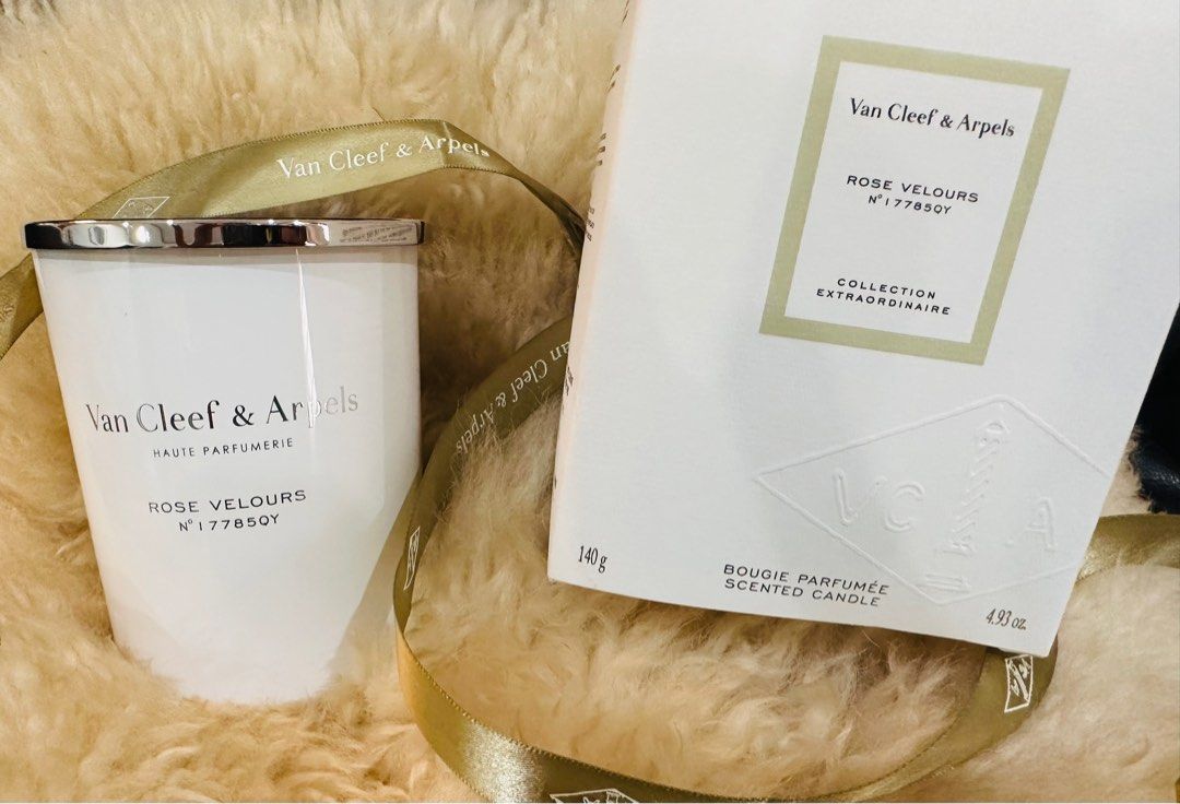 Van Cleef & Arpels candle - Rose Velours, Furniture & Home Living, Home ...