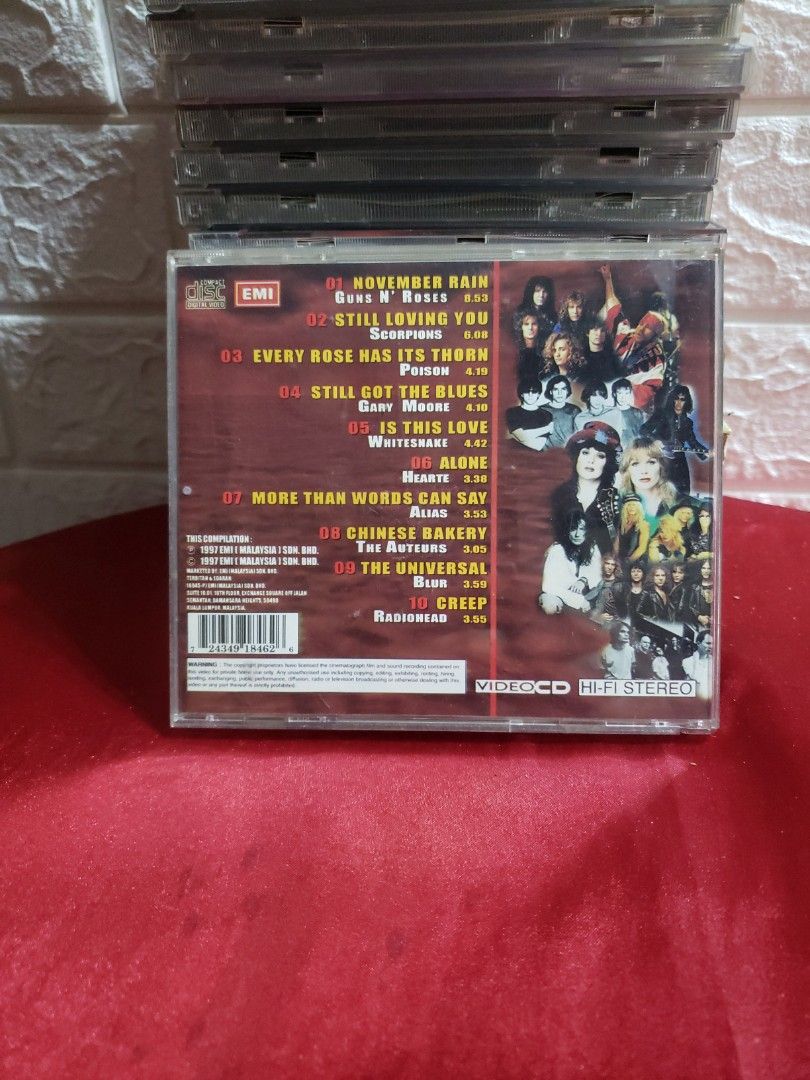 VCD 1997 - MEGA ROCK BALLADS _ THE BEST SLOW ROCK COMPILATION EVER ...