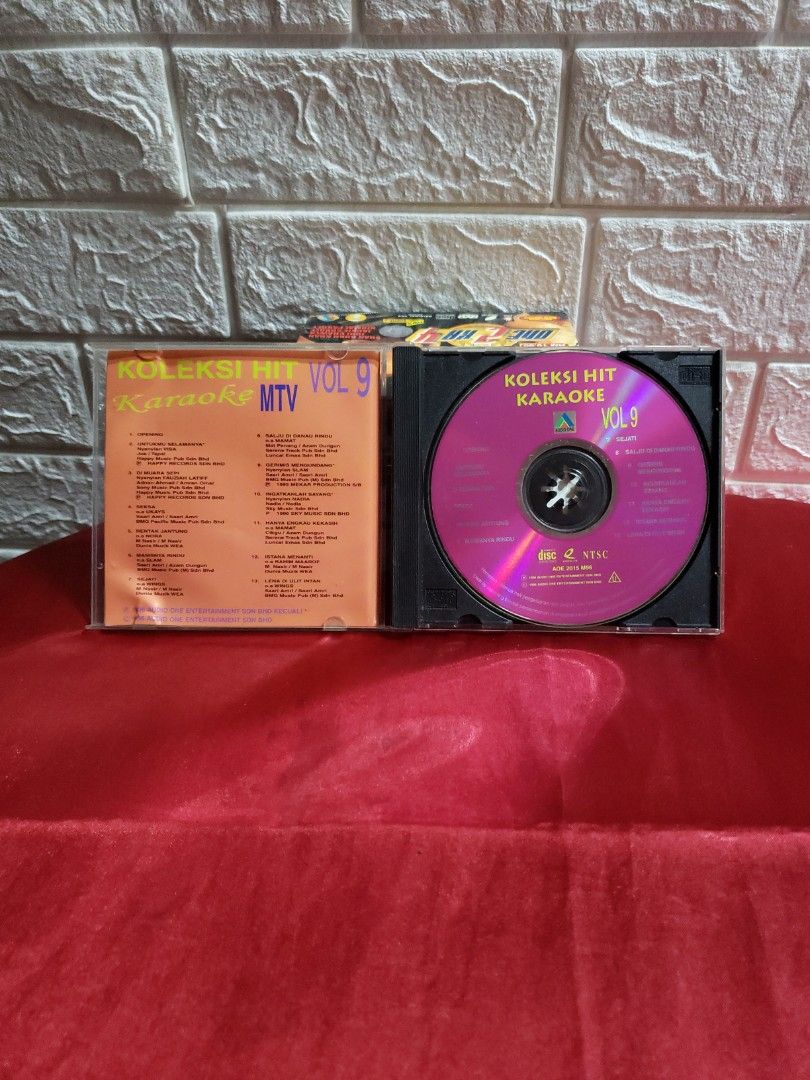 VCD KARAOKE / 1996 - KOLEKSI AUDIO ONE VOL 9 _ MTV KARAOKE VCD, Hobbies & Toys, Music & Media ...