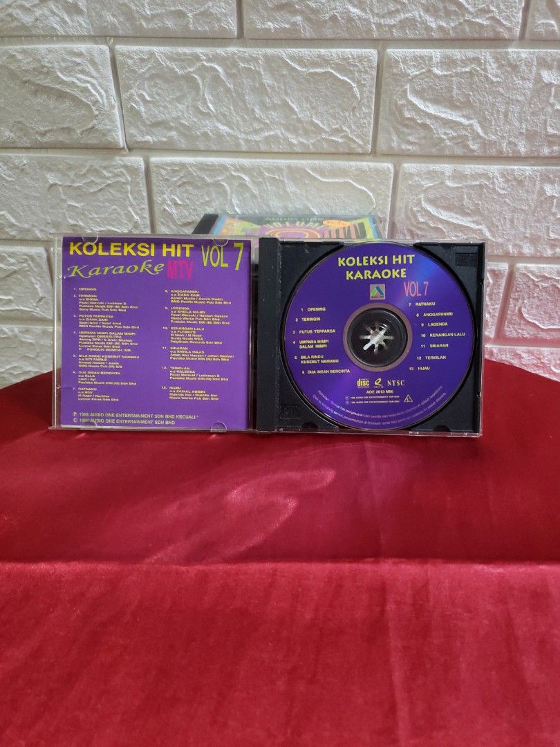 VCD KARAOKE / 1996 - KOLEKSI VOL 7 AUDIO ONE _ MTV KARAOKE VCD, Hobbies & Toys, Music & Media ...