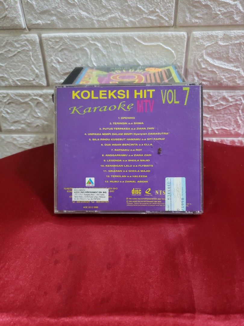 VCD KARAOKE / 1996 - KOLEKSI VOL 7 AUDIO ONE _ MTV KARAOKE VCD, Hobbies & Toys, Music & Media ...