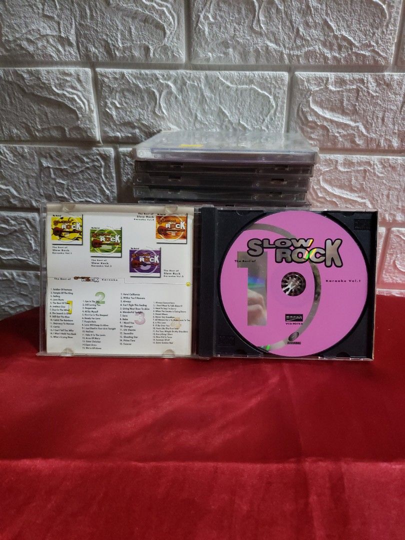 VCD KARAOKE - SLOW ROCK VOL 1 / VCD KARAOKE, Hobbies & Toys, Music ...