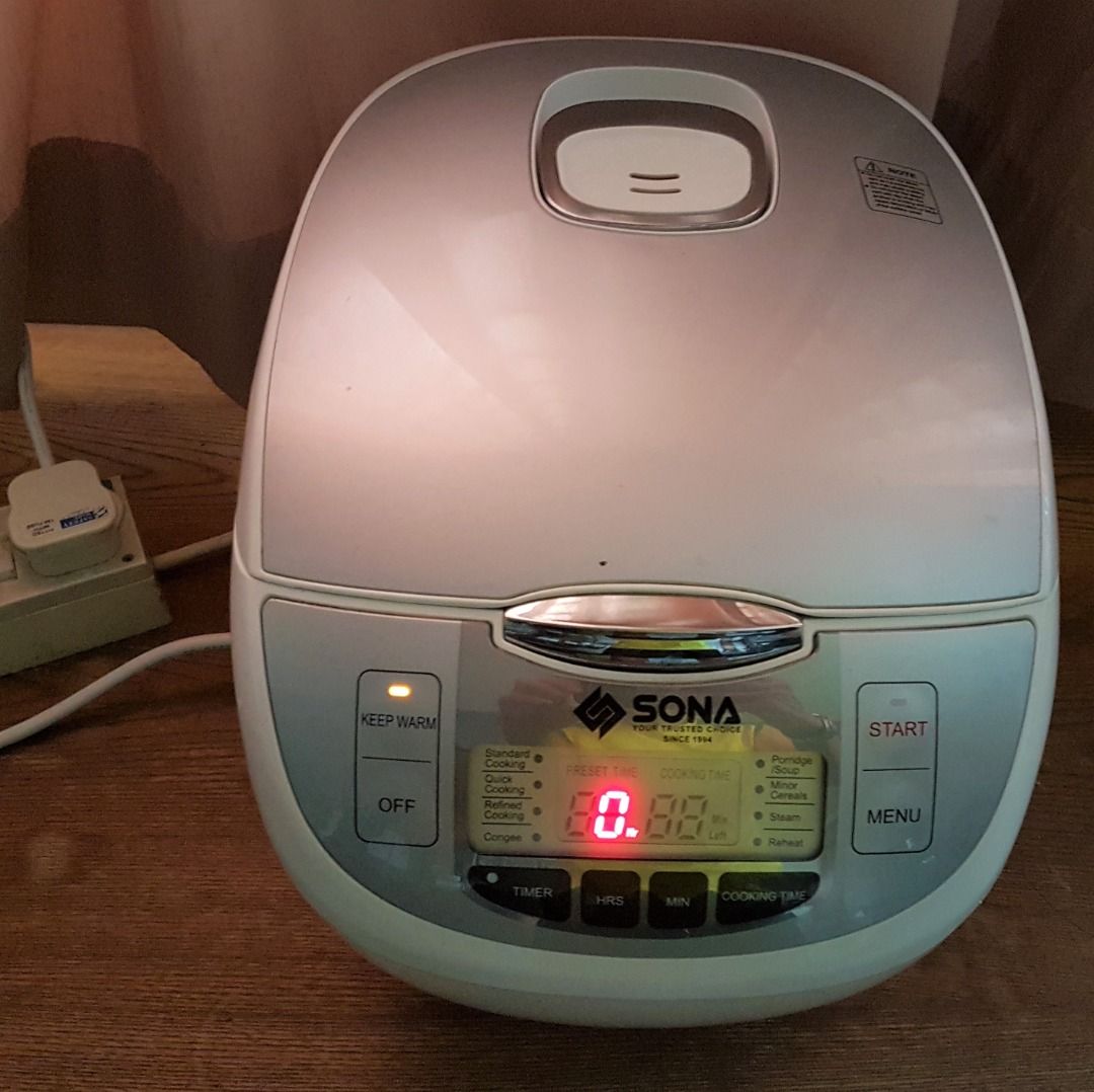 Versatile SONA Digital Rice Cooker, Model SRC 2611, 1.8 Litre, 8 Pre ...