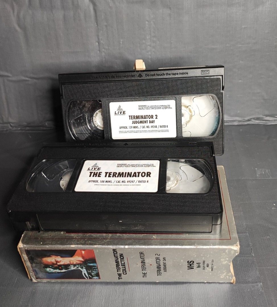 VHS Tapes The Terminator Collection / The Terminator 1 , 2, Hobbies ...