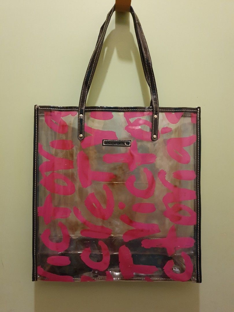 Victoria's Secret Transparent tote bag, Women's Fashion, Bags & Wallets ...