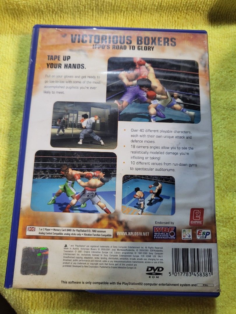Victorious Boxers PS2 PAL Original, Video Gaming, Video Games ...