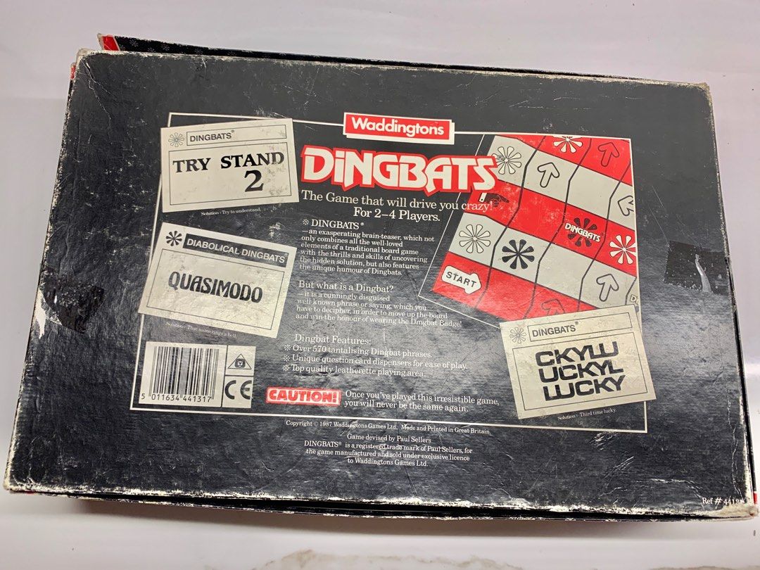 Vintage 1987 DINGBATS GAME by Waddingtons Games Ltd |, Hobbies & Toys ...