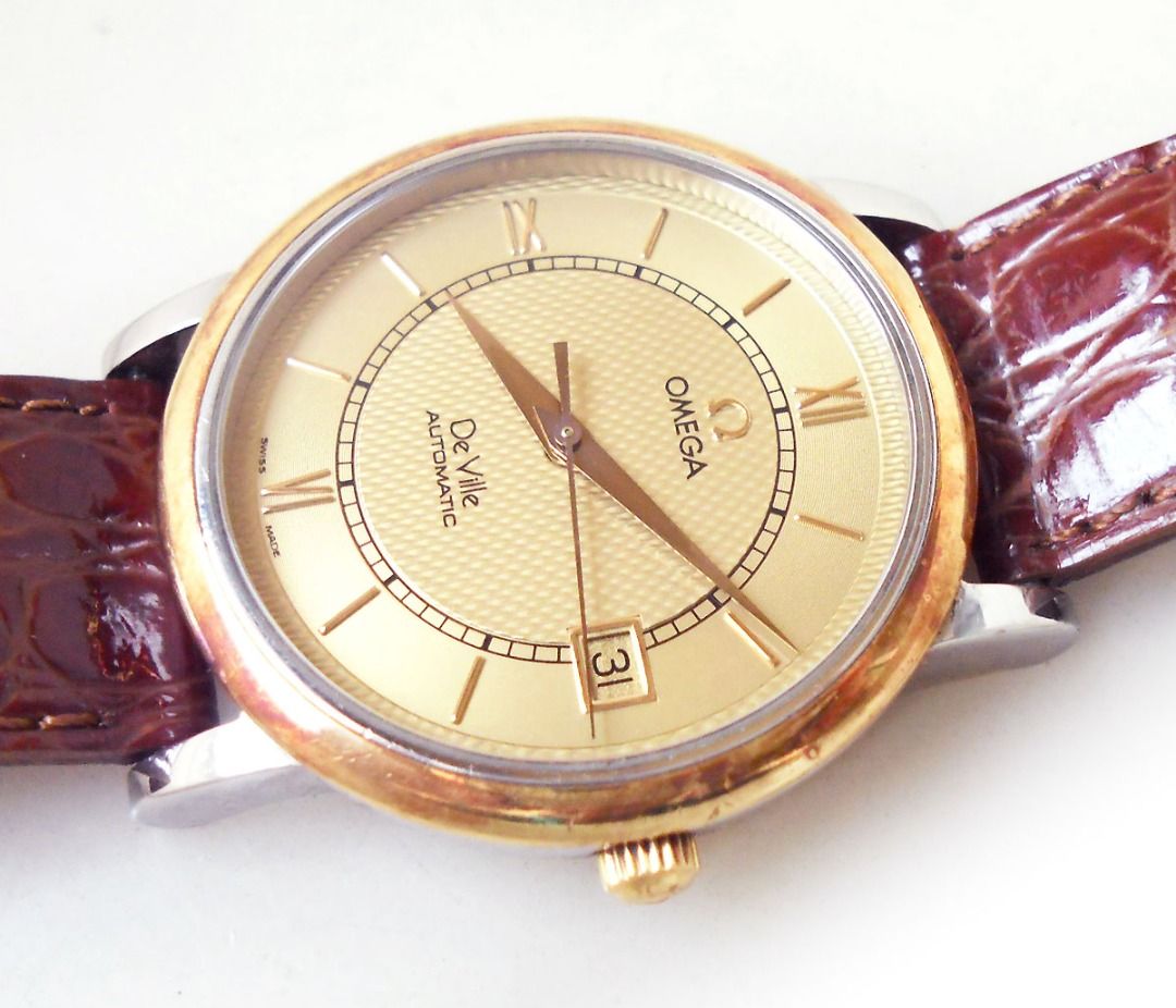 Vintage OMEGA DE VILLE Classic Automatic Watch - Guilloche Dial Caliber ...