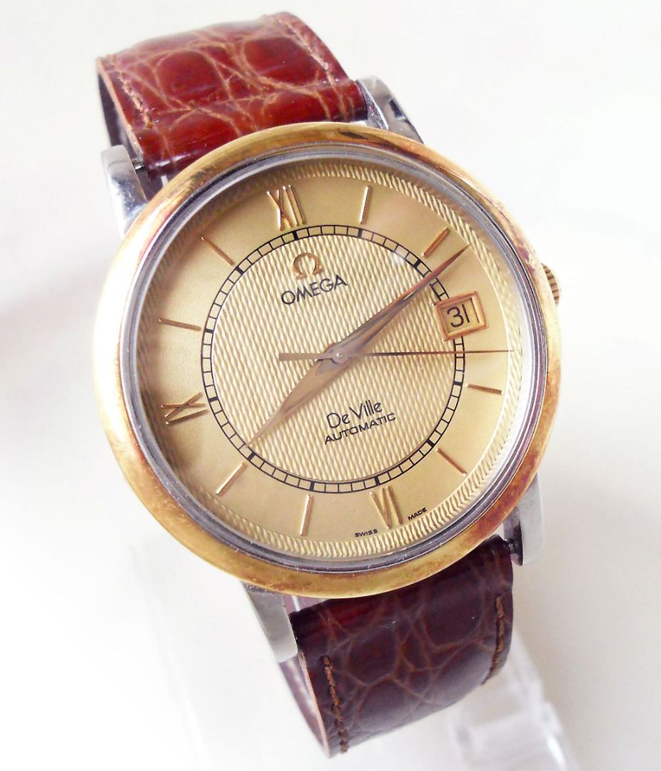 Vintage OMEGA DE VILLE Classic Automatic Watch - Guilloche Dial Caliber ...